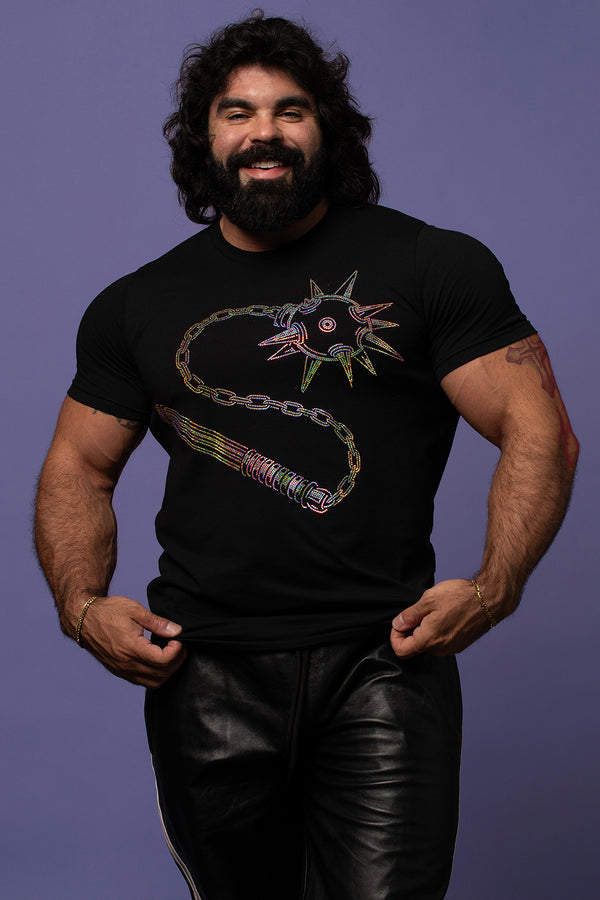 Swarovski Crystal Morning Star / Mace / Flail Tee Shirt